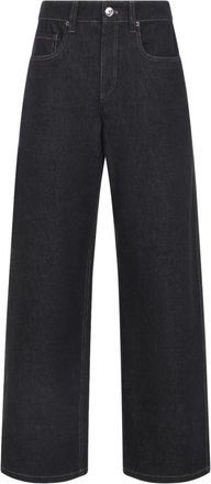 Brunello Cucinelli Femme, Jeans, Noir, Taille: 38 FR Jeans en coton