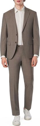 Daniel Hechter Herren Anzug beige Schurwoll-Stretch