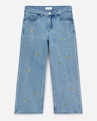 Arket Bestickte Jeans -Blau