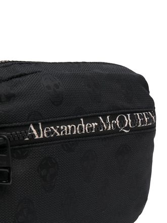 Alexander McQueen sac banane &agrave; logo imprim&eacute; - Noir