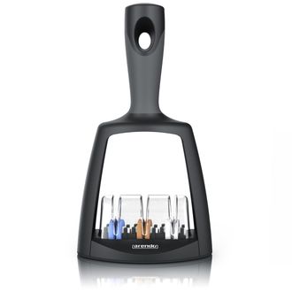 Arendo Messersch&auml;rfer - Keramik Diamant Schleifmittel - 3 Schritte Schleifprozess - grob mittel fein - Vorschliff Zwischenschliff Feinschliff - Messerschleif