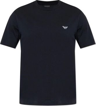 Emporio Armani Homme, Tops, Bleu, Taille: M T-shirt slim en jersey &eacute;pais