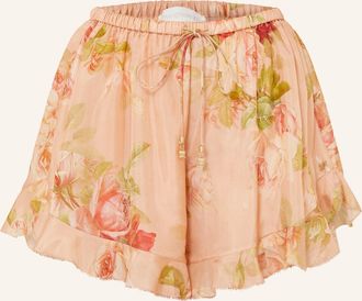 Zimmermann Seidenshorts Mit R&uuml;schen rosa