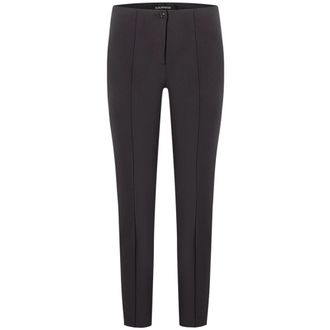 Cambio Stretch Skinny Hose mit Abn&auml;hern - - Trousers - Damen - Braun - 2XL