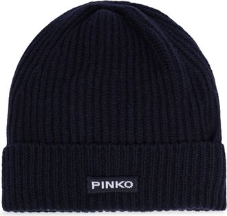 Pinko Mütze Pinko Lambkin Cuffia AI 24-25 BLK01 104489 A1CH Dunkelblau
