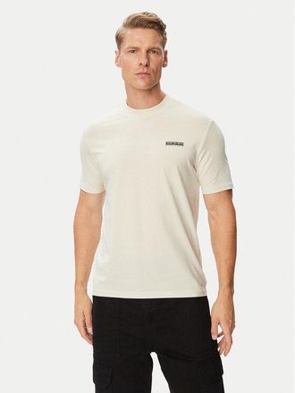 Napapijri T-Shirt Smallbox NP0A88TR Creme Regular Fit
