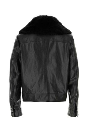 Dolce & Gabbana Nero Giacche Pelle Jacket