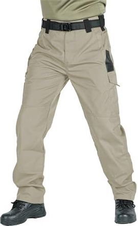 Generic Pantalon cargo imperm&eacute;able et respirant l&eacute;ger &agrave; taille &eacute;lastique pour homme - Pantalon l&eacute;ger pour la randonn&eacute;e, le travail, le sport, la course &agrave; pied
