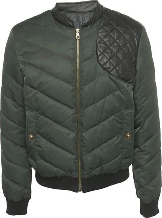 Versus Gesteppte Lederjacke - Gr&uuml;n