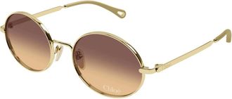 Chlo&eacute; Femme, Accessoires, Jaune, Taille: 55 MM Ch0326S Lunettes de soleil
