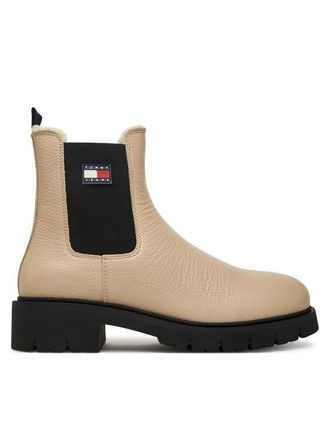 Tommy Jeans Klassische Stiefeletten Tjw Chelsea Boot Wl EN0EN02826 &Eacute;cru