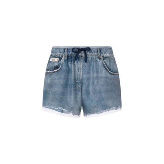 Moschino Bedruckte Nylon-Badeshorts - - Swimwear - Herren - Blau - L