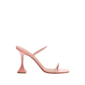 Amina Muaddi Femme, Chaussures, Rose, Taille: 38 1/2 EU Gilda Slipper 95