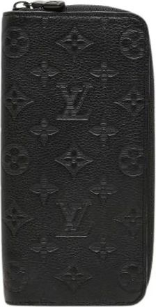 Louis Vuitton Portefeuille Long Zipp&eacute; Monogram Shadow Pre-owned - Homme - Pre-owned - Noir - Taille: ONE Size
