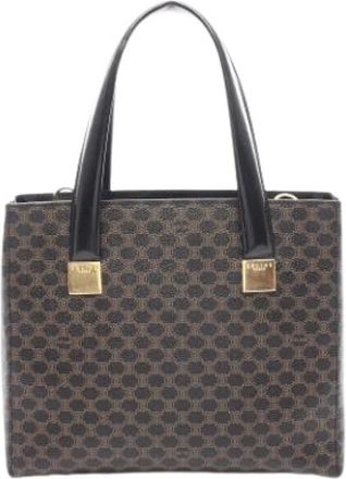 Celine Sac &agrave; main vintage en toile Pre-owned - Femme - Pre-owned - Noir - Taille: ONE Size
