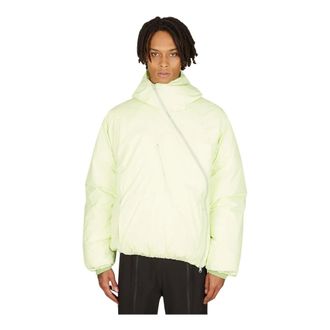 Post Archive Faction (PAF) Asymmetrische Rei&szlig;verschluss Daunenjacke - - Jackets - Herren - Gr&uuml;n - XL