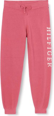 Tommy Hilfiger Damen Cotton Graphic Jogger Pant WW0WW36558 Strickhosen, Lila (Frosted Raspberry), M