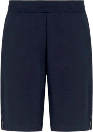 Emporio Armani Homme, Shorts, Bleu, Taille: 3XL Train Logo Bermuda