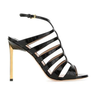 Tom Ford Femme, Chaussures, Noir, Taille: 38 EU Sandales à Talons Hauts