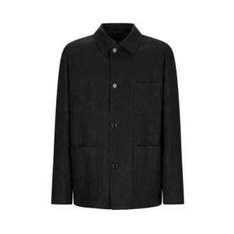 Lardini Giacca Camicia - - Jackets - Herren - Schwarzk - M