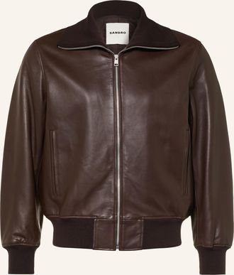 Sandro Sandro Lederjacke braun