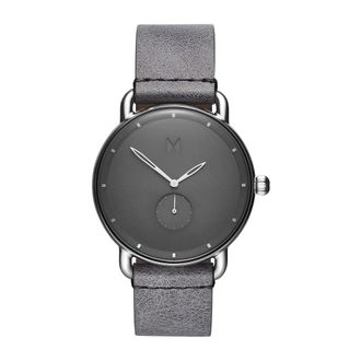 MVMT Revolver Lederuhr - - Accessories - Herren - Grau - ONE SIZE