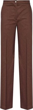 Pinko Pinko, Femme, Pantalons, Brun, Taille: 36 FR Pantalon Droit