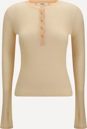 Chlo&eacute; Ribbed wool Sweater Female S