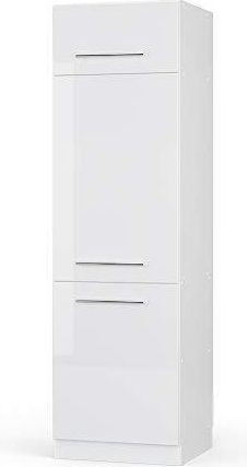 Vicco Armoire pour frigo Fame-Line, Blanc Haute Brillance/Blanc, 60 cm