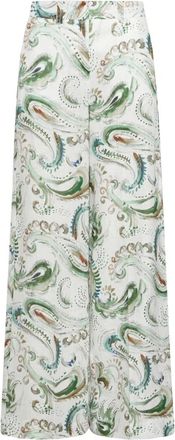 Marella Femme, Pantalons, Multicolore, Taille: 32 FR Domino Wide Pantalons