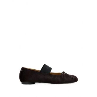 Maison Margiela Ballerines &eacute;lastiques Anatomic Numeric - Femme - Chaussures - Brun - Taille: 37 1/2 EU