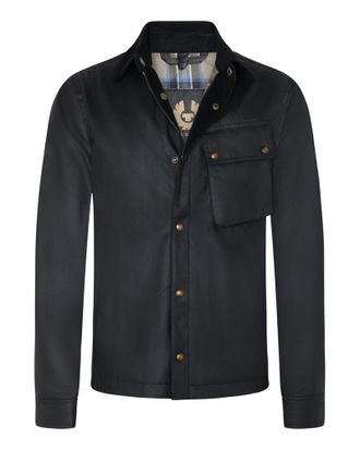Belstaff Gef&uuml;tterte WachsJacke Ground mit Cordkragen, Comfort Fit in