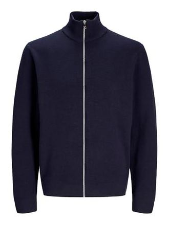 Jack & Jones High Neck Jprccmilano Stitch Cardigan à col Haut, Bleu Nuit, M Homme