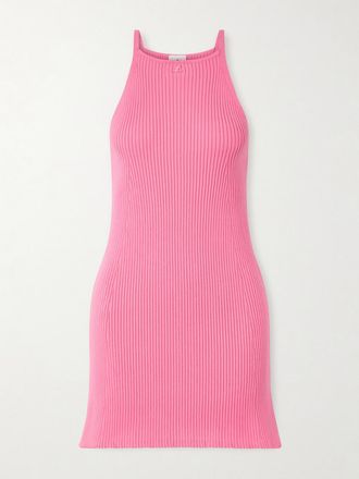Courr&egrave;ges Minikleid Aus Rippstrick - Pink