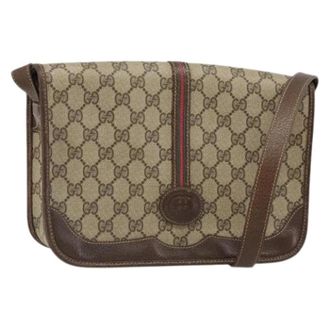 Gucci Sac bandouli&egrave;re vintage GG Canvas Pre-owned - Femme - Pre-owned - Beige - Taille: ONE Size