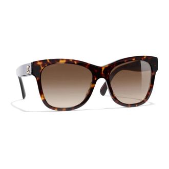 Chanel Square Sonnenbrillen - - Accessories - Damen - Braun - 56 MM