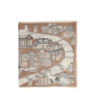 Inou&iuml; Editions Echarpe ROMA imprim&eacute;e en laine m&eacute;lang&eacute;e
