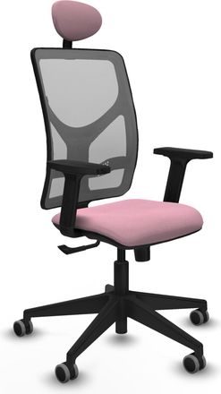 Piqueras y Crespo Computerstuhl mit 2D-Armlehnen, h&ouml;henverstellbarer Lendenwirbelst&uuml;tze und festem Kopfteil, ausgestattet mit Sincro 3 Positionen und Schneideschaum, Gr