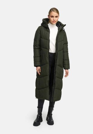 Marikoo Winterjacke Firella extra lange Passform mit seitlichen Schlitzen