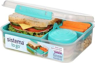 Sistema TO GO Bo&icirc;te Bento | Bo&icirc;te repas compartiment | 1,65 L | lunch box enfant | Sarcelle