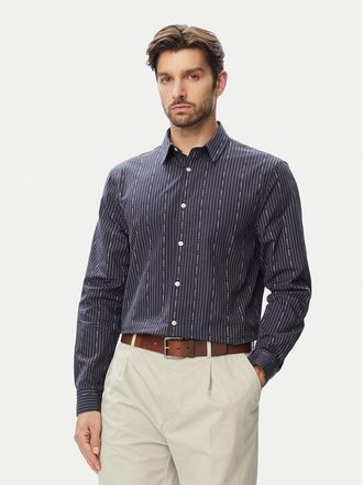 Guess Hemd M6RH71 WK001 Dunkelblau Regular Fit