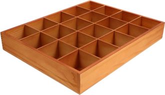 Cabilock Holzfachtablett Organizerbox Schmuckdisplay Box Mit Fächern Für Schmuckaufbewahrung Schlüsselablage Schmuckschale Kommodentablett Badezimmertablett