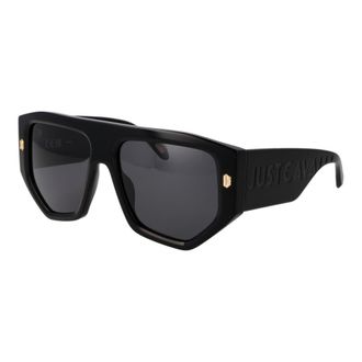 Just Cavalli Schwarze Celluloseacetat-Sonnenbrille