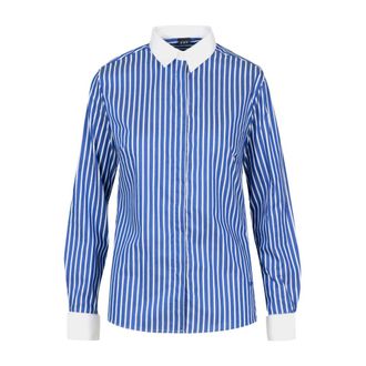 Fay Femme, Blouses et Chemises, Bleu, Taille: 38 FR Chemise &agrave; rayures verticales