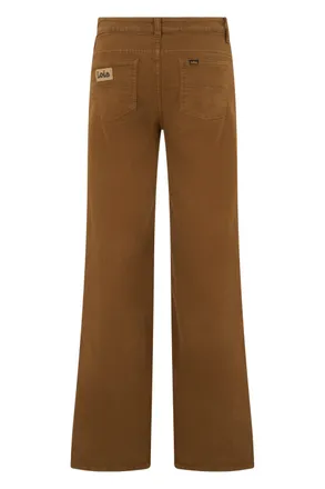 Lois Jeans Wide-Leg Cotton Jeans - Brown