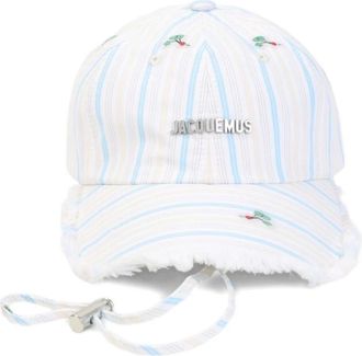 Jacquemus Homme, Accessoires, Blanc, Taille: 60 CM La Casquette Artichaut