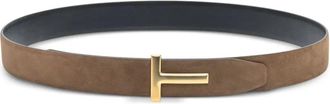 Tom Ford ceinture en daim - Marron