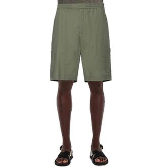 AMBUSH Mens Bicolor Cotton Bermuda Shorts