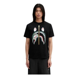 A Bathing Ape ABC Camoilo Shark Tee - - Tops - Herren - Schwarzk - L