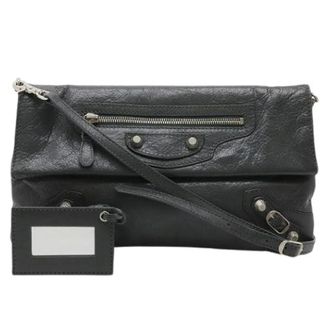 Balenciaga Pre-owned Leder Giant Envelope Clutch Bag - - Pre-owned - Damen - Schwarzk - ONE SIZE